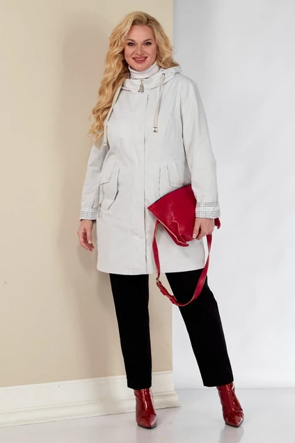 Куртка 2146 светло-серый Shetti купить в интернет магазине Велесмода